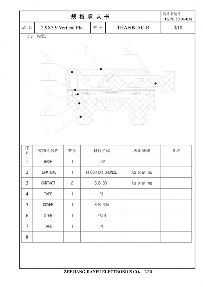 THAF09-AC-R specification page 4