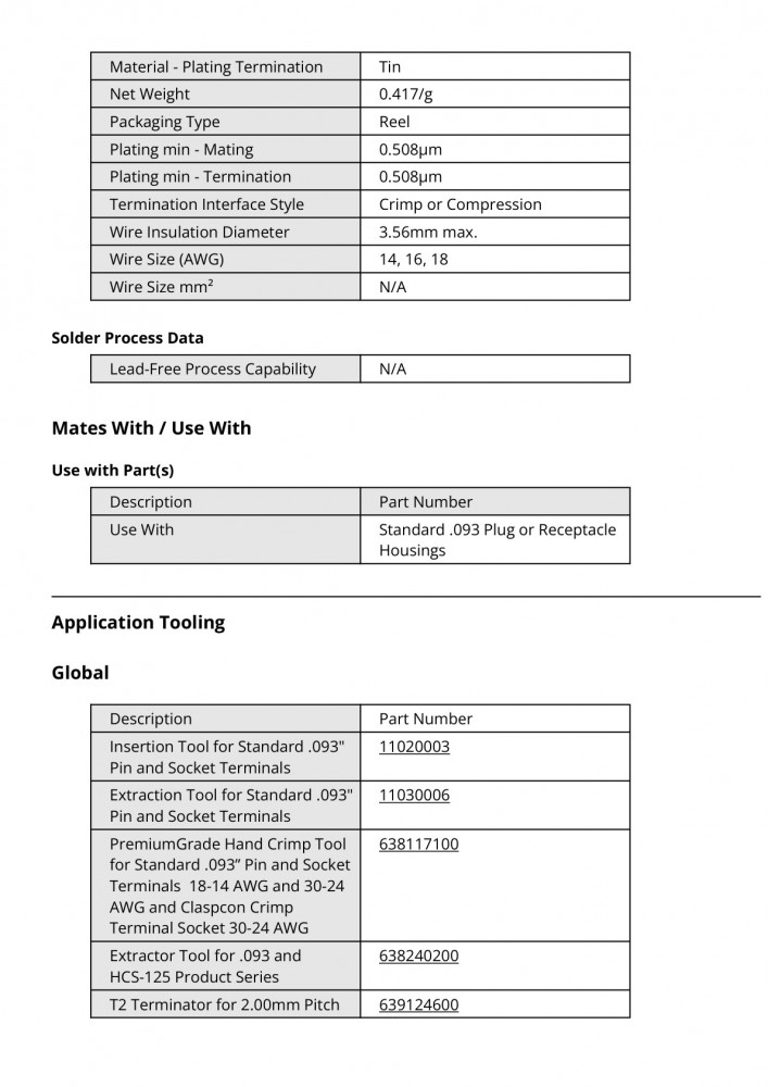 Product specification page 3