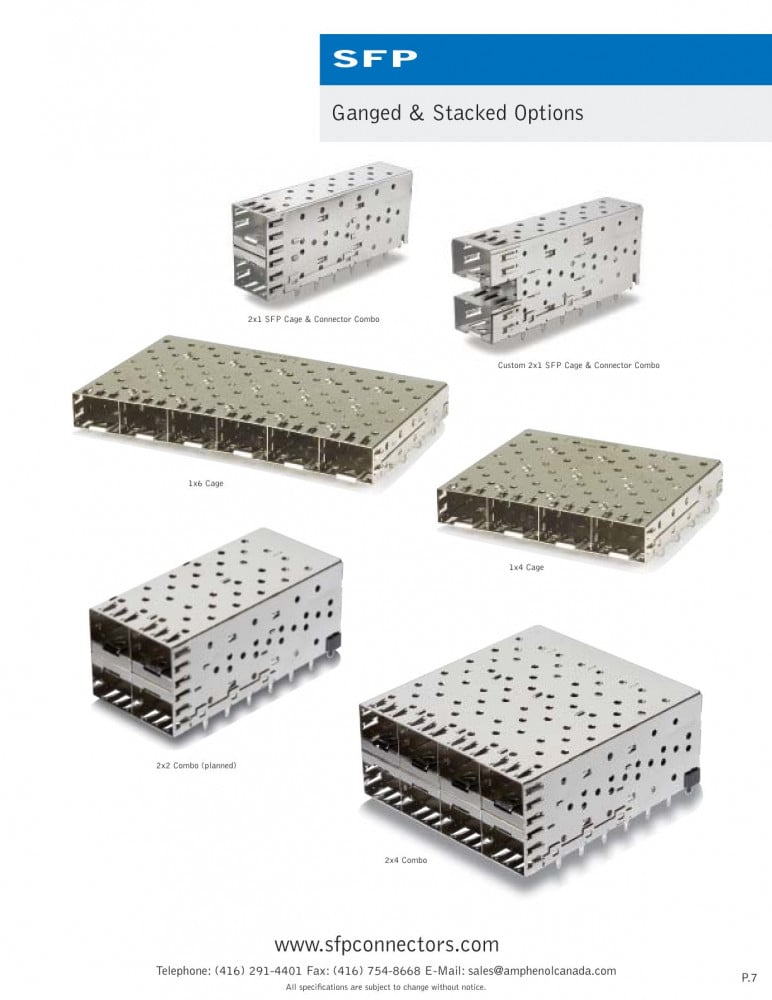Amphenol SFP product document page 3