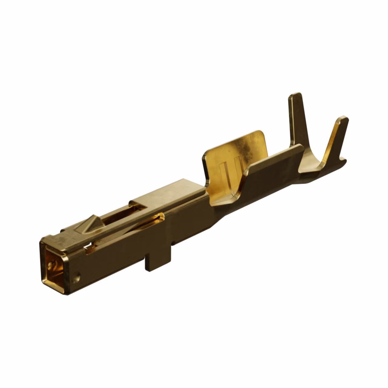 CTX50 Receptacle Terminal, Unsealed, Gold Plating, L-Grip, B-Wind, Right Payoff for sale
