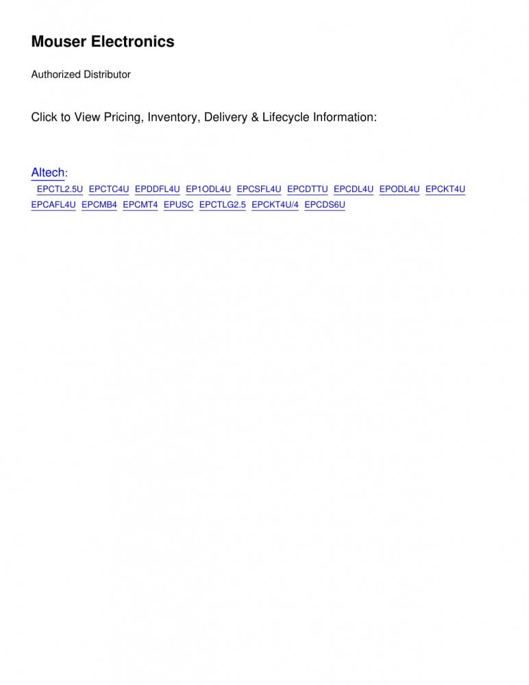 Altech terminal block accessory documentation page 2