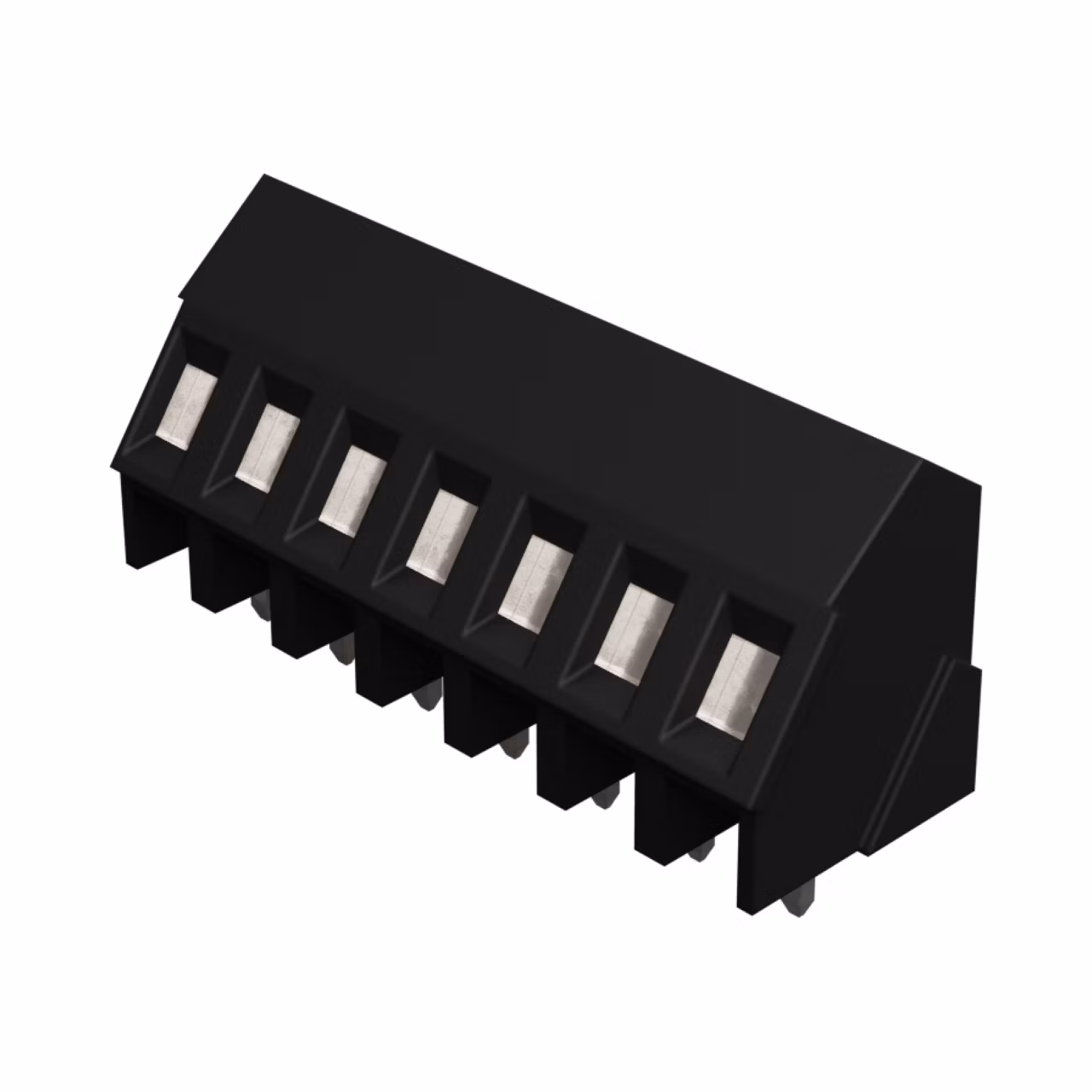 5.00mm Pitch Beau Eurostyle Low Profile, 35° Wire Entry, Single Level Modular Terminal Block, 7 Circuits for sale