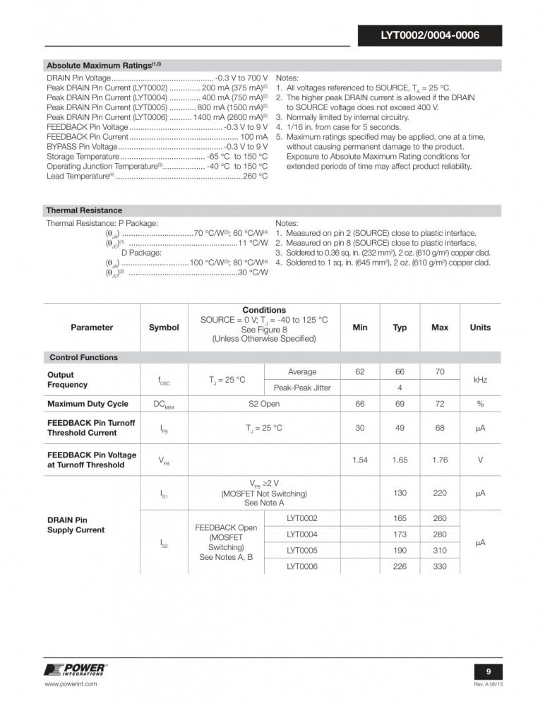 LYT0006D-TL datasheet page 9