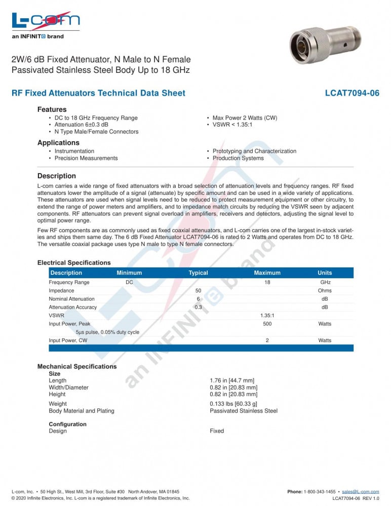 LCAT7094-06 datasheet page 1