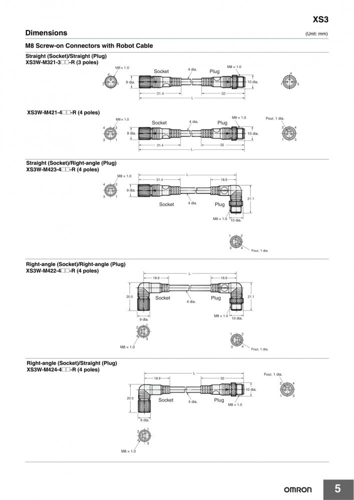 OMRON XS3 documentation page 5