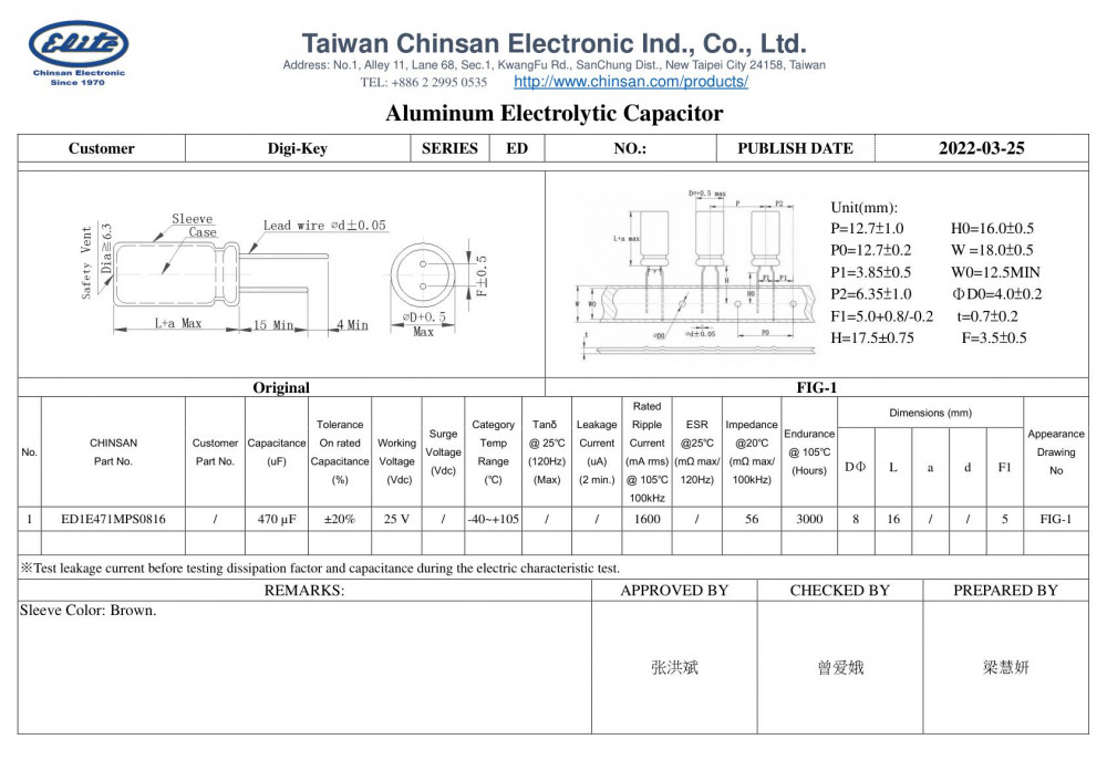 Chinsan ED datasheet page 9