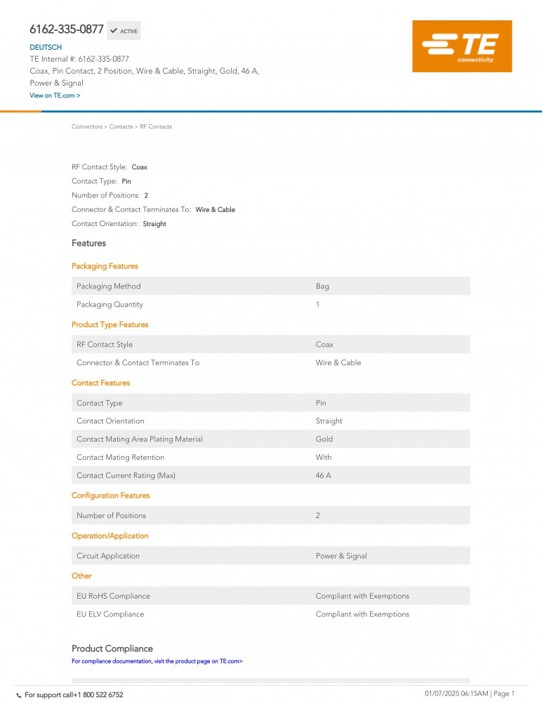 6162-335-0877 technical document page 1