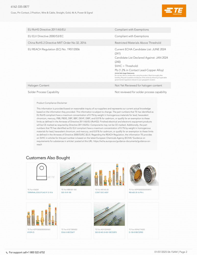 6162-335-0877 technical document page 2