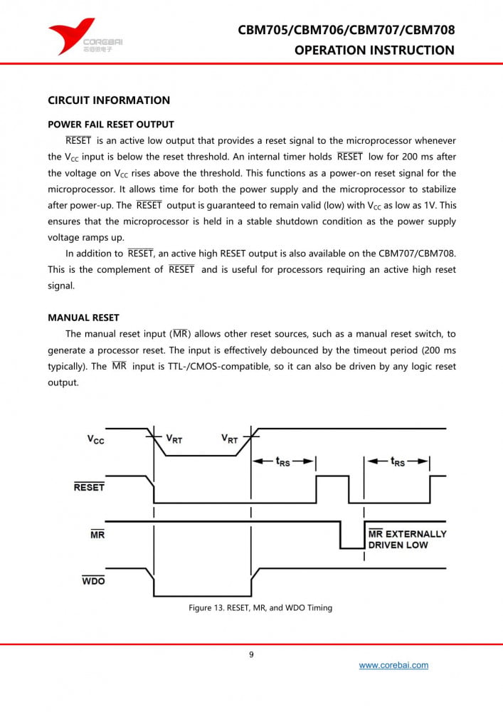CBM705AS8 datasheet page 9