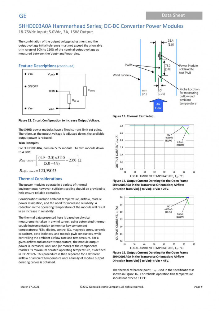 SHHD003A0A4Z datasheet page 8