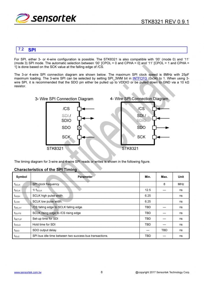 STK8321 datasheet page 9