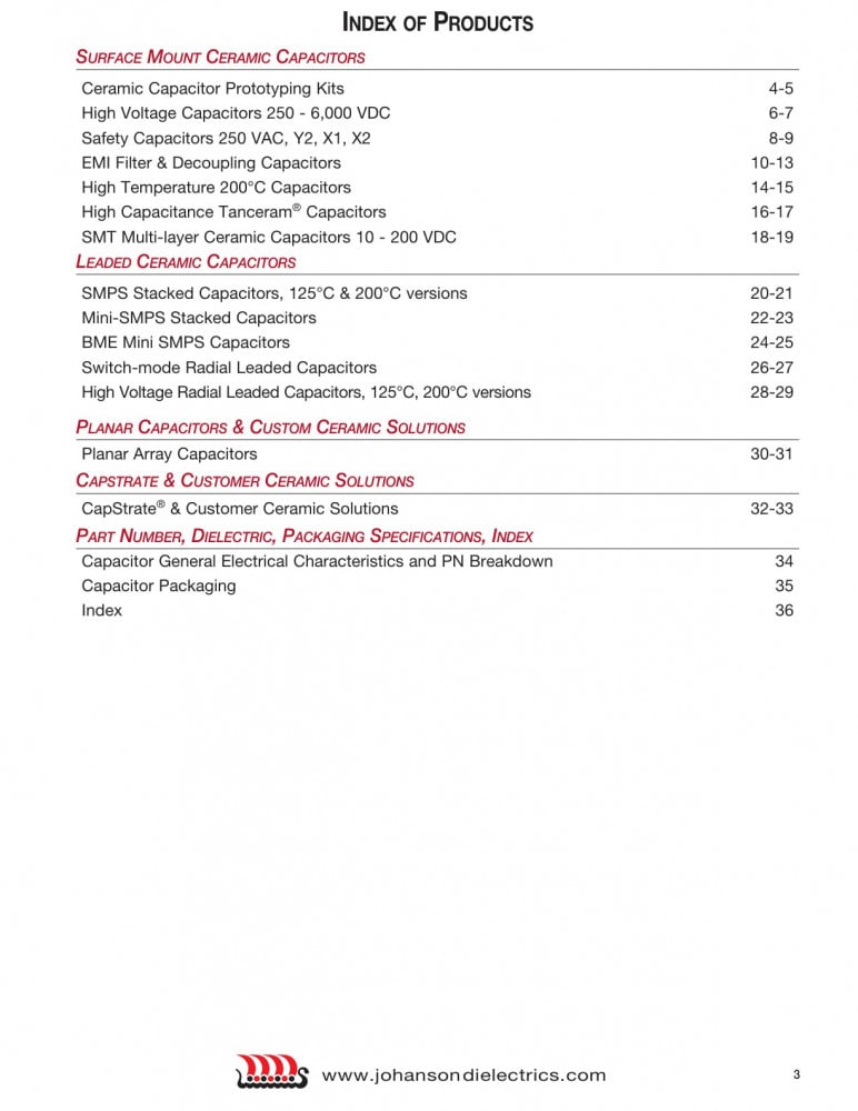 Johanson Dielectrics document page 3