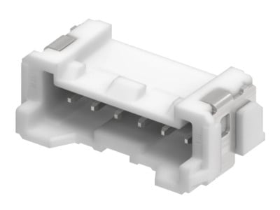 2.00mm Pitch, Micro-Lock Plus PCB Header, Single Row, Right-Angle, Surface Mount, Matte Tin Plating, Positive Lock, 8 Circuits, Low-Halogen, Natural (White)