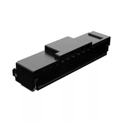 DuraClik Wire-to-Board Header, Single Row, Right-Angle, 12 Circuits, Tin  (Sn) Plating, Black for sale
