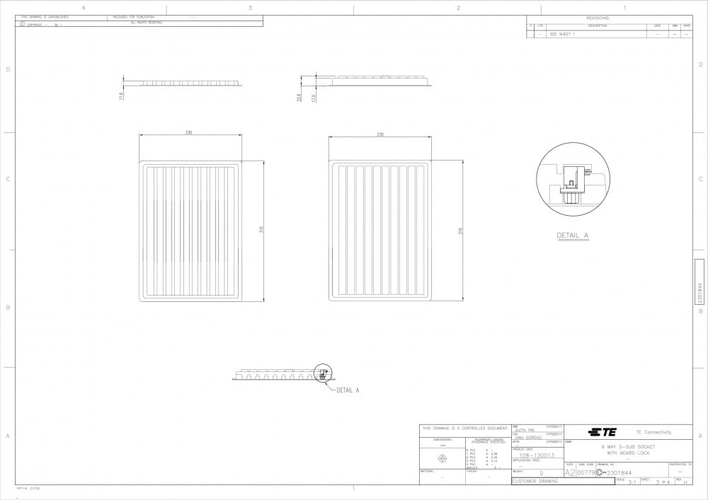 TE Connectivity 2301844-1 drawing sheet 3