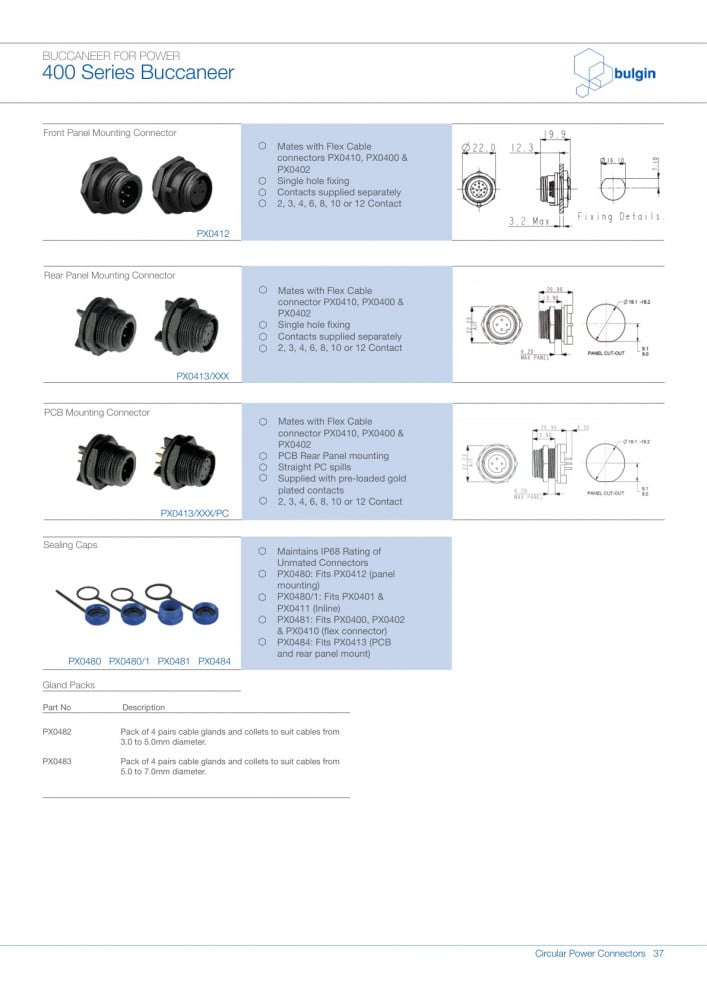 Bulgin PX0412 document page 3