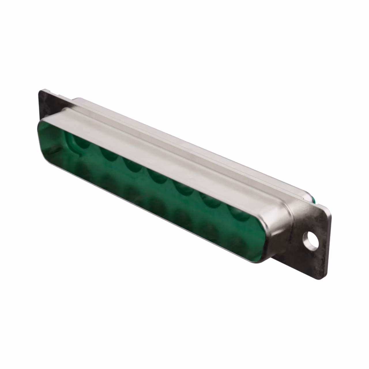 FCT Mixed Layout D-Sub Housing, Male, Tin-plated Shell, Non-Magnetic, 8 Circuits Unloaded, Green Insulator for sale