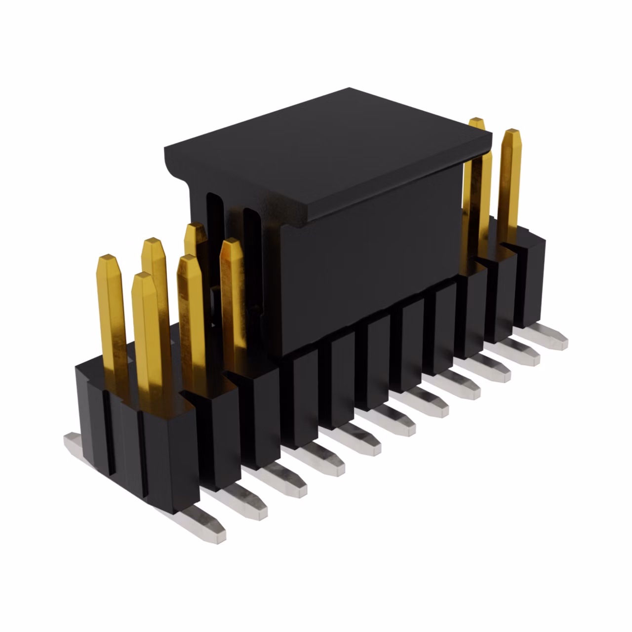 Slim-Grid Header, 22 Circuits, Surface Mount, Vertical, Unshrouded, 0.76µm Select Gold (Au) Plated, with Pick-and-Place Cap, Tube, Lead-Free for sale