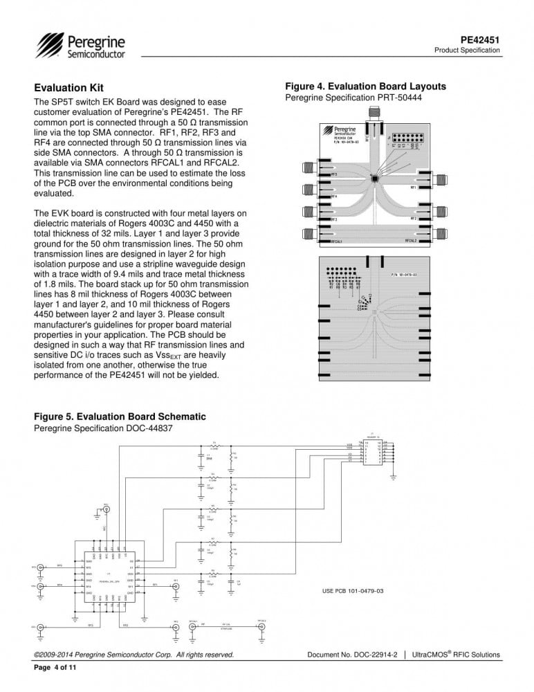PE42451 datasheet page 4
