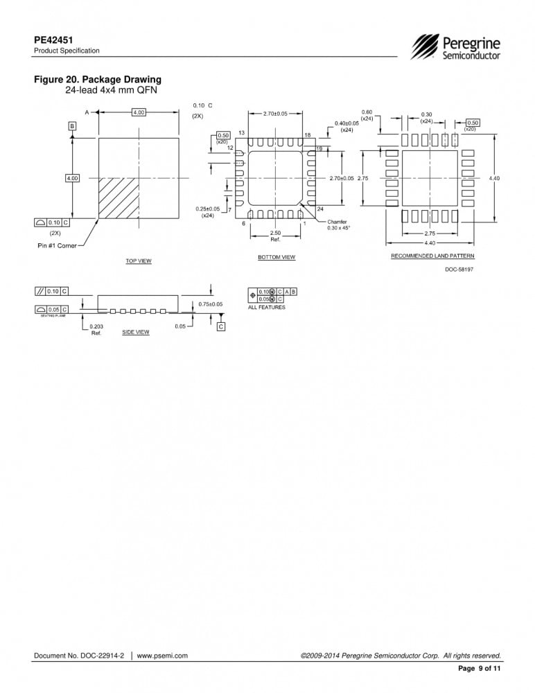 PE42451 datasheet page 9