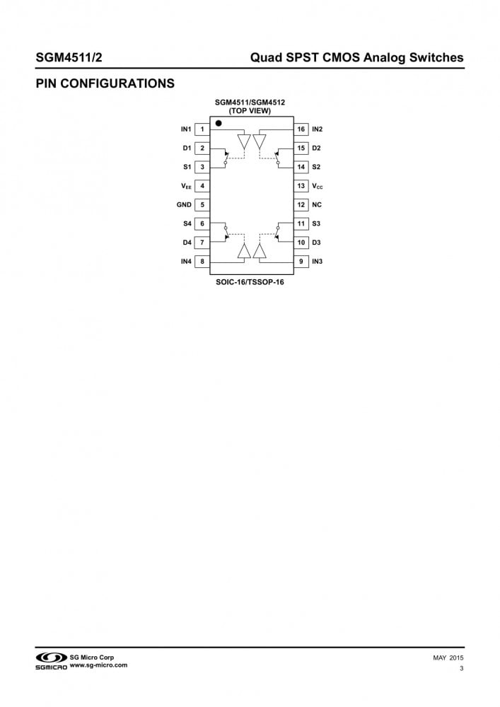 SGM4511YS16G/TR datasheet page 3