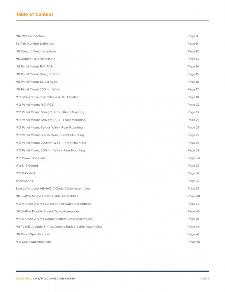TE Connectivity M8/M12 document page 4