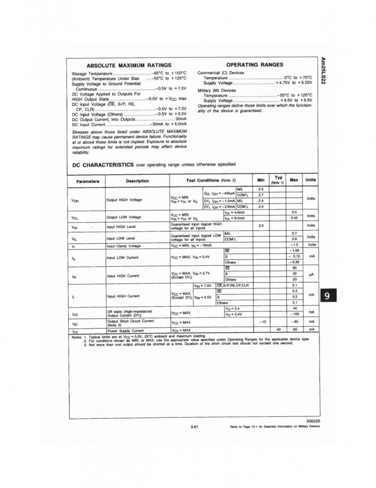 25LS22FM/B datasheet page 6