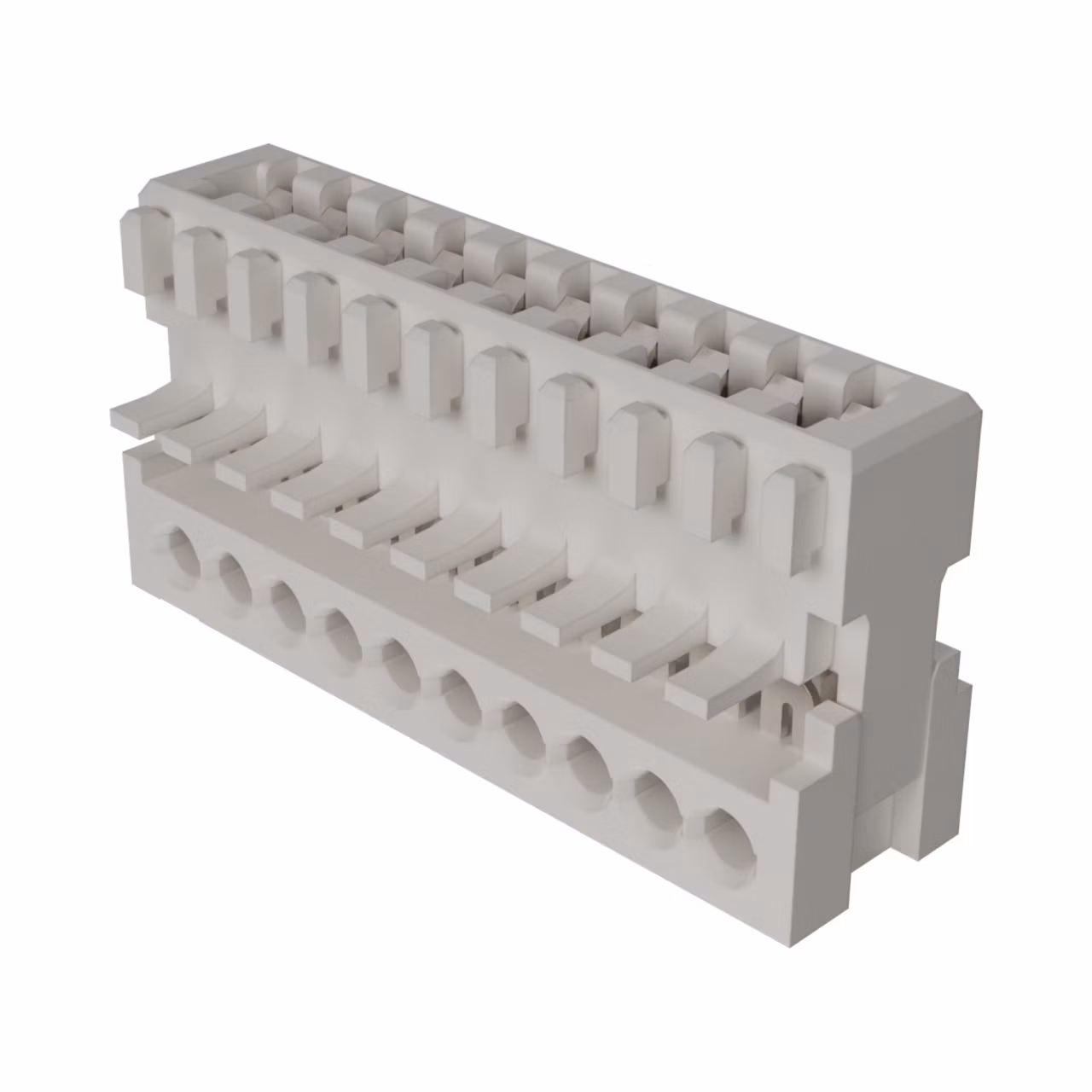 Appli-Mate RAST 2.5 Female Connector, 2.50mm Pitch, 10 Circuits, All Position Keys, Closed Endwalls for sale