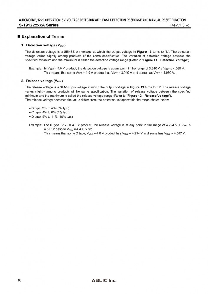 ABLIC S-19122 datasheet page 10