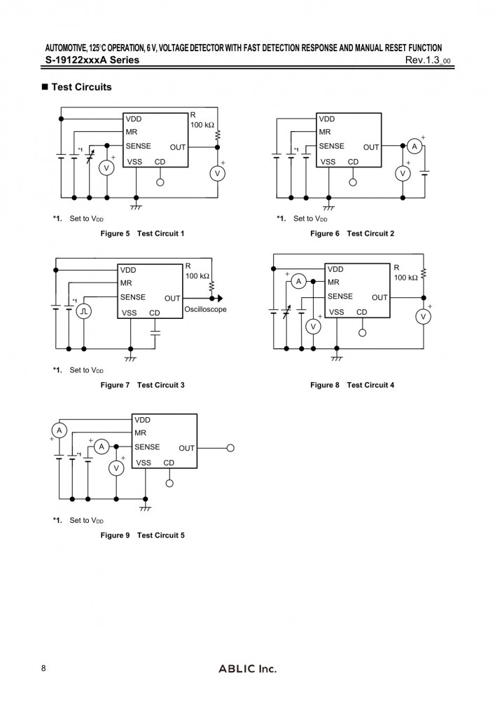 ABLIC S-19122 datasheet page 8