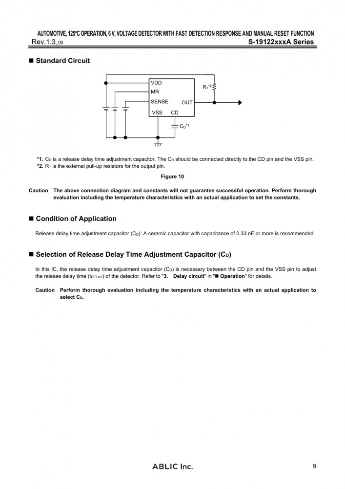 ABLIC S-19122 datasheet page 9