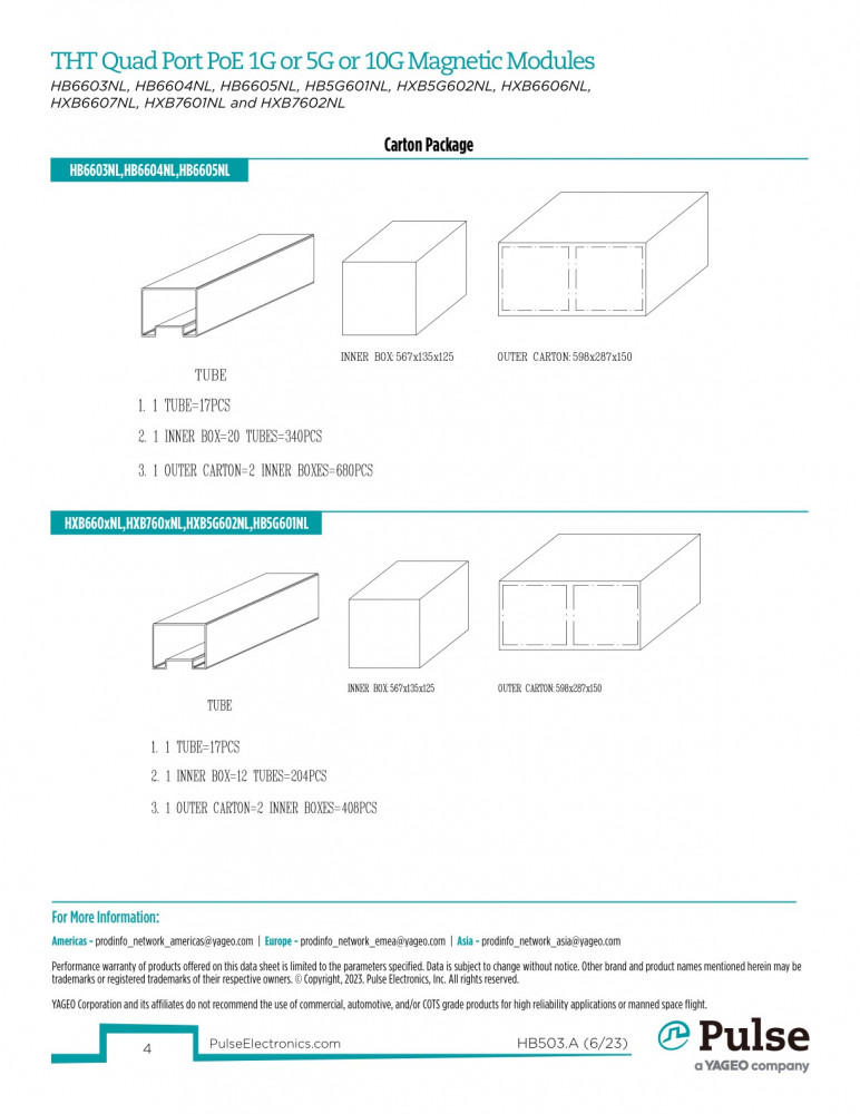 PULSE T4PH04RT technical document page 4