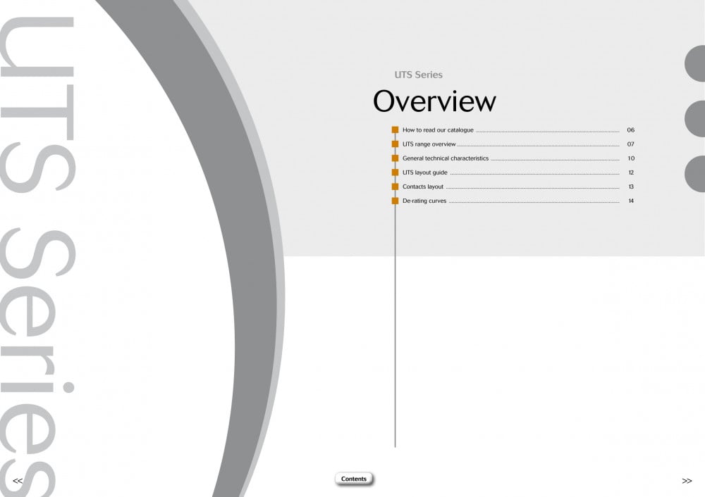 UTS Series document page 3