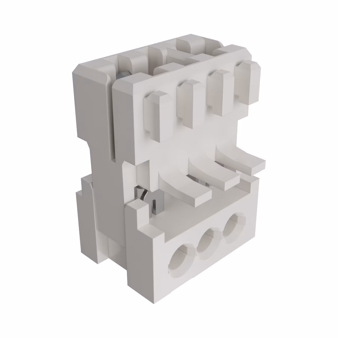 Appli-Mate RAST 2.5 IDT Housing, 5.00mm Pitch, Female, 2 Circuits, All Position Keys, Slotted Endwalls, Polarizing Rib Between Circuits 2 & 3 for sale
