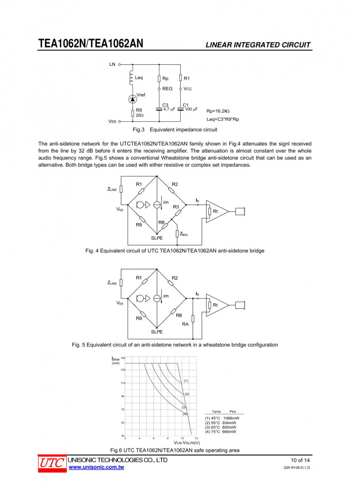 TEA1062NL-D16-T datasheet page 10