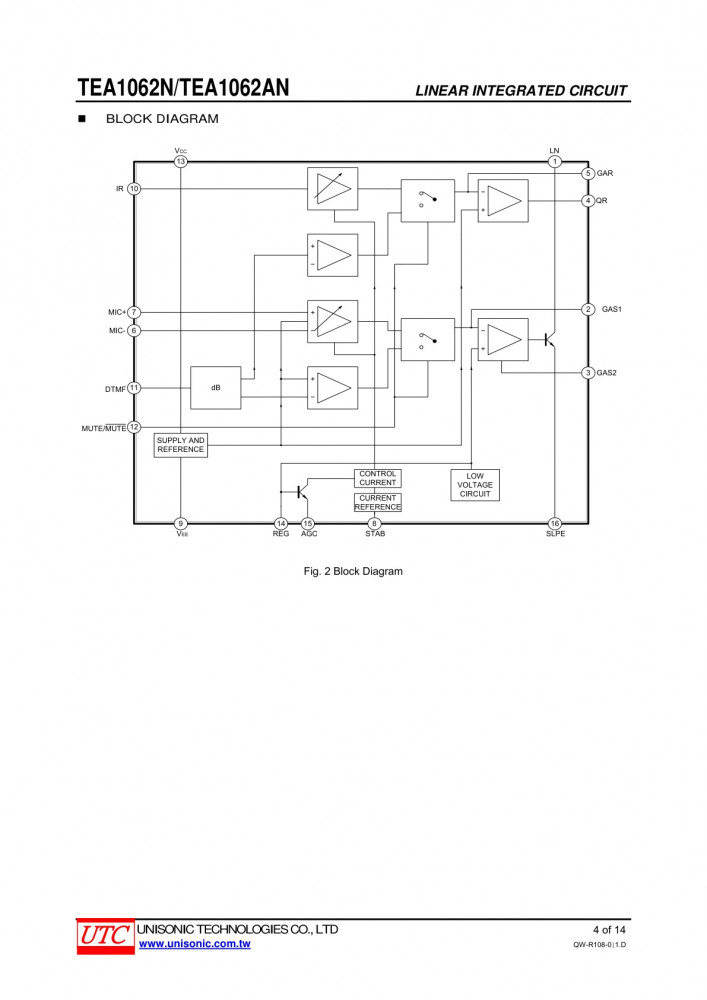 TEA1062NL-D16-T datasheet page 4