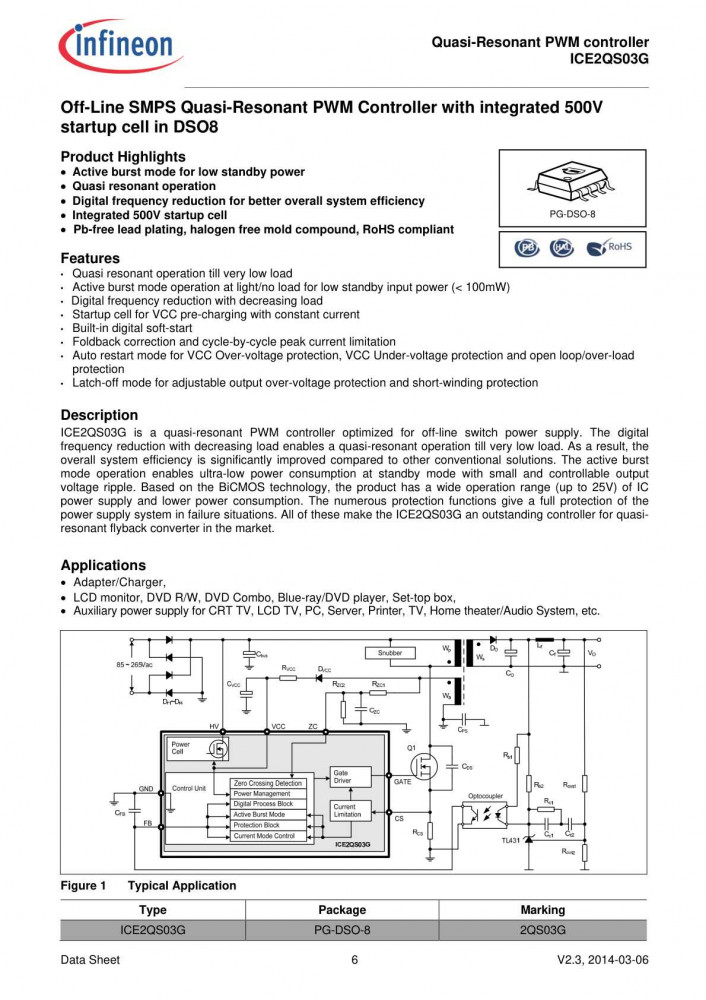 ICE2QS03G datasheet page 6