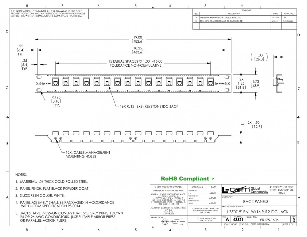 L-com PR175-1606 technical document