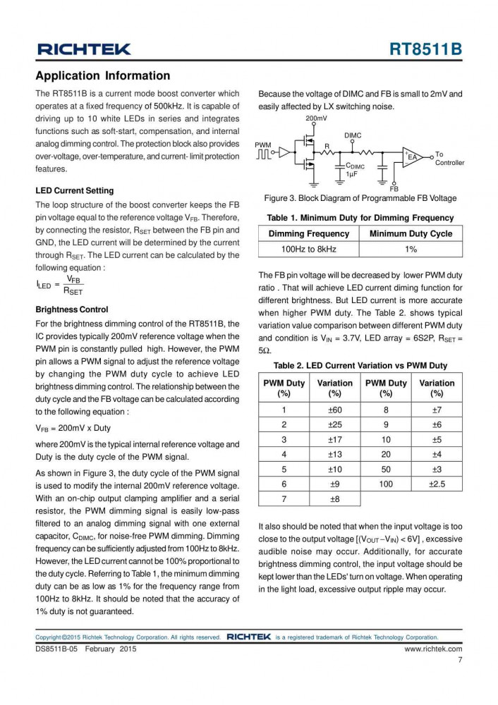 RT8511B datasheet page 7