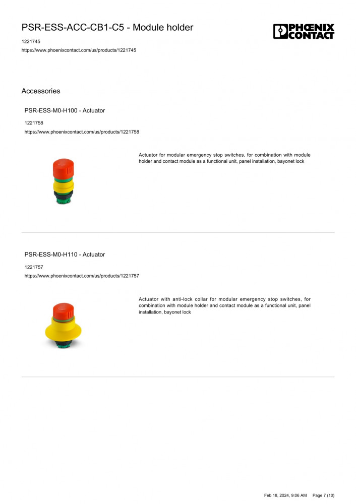 Phoenix Contact 1221745 product document page 7