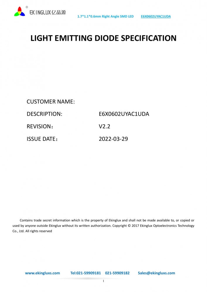 E6X0602UYAC1UDA datasheet page 1