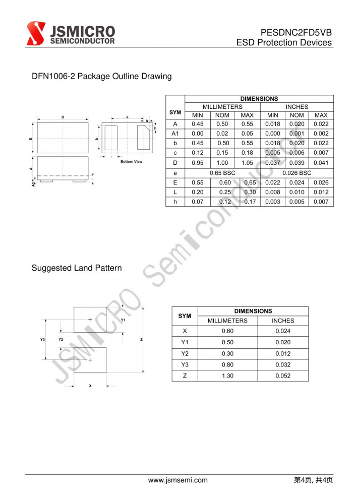 PESDNC2FD5VB datasheet page 4