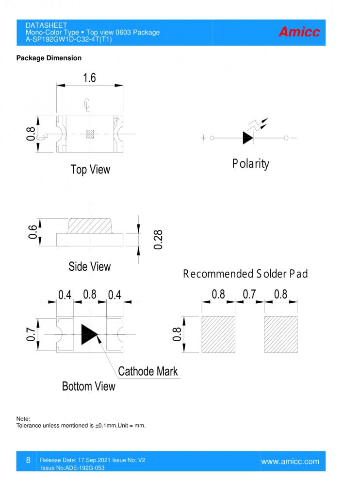 A-SP192GW1D-C32-4T(T1) approval sheet page 8