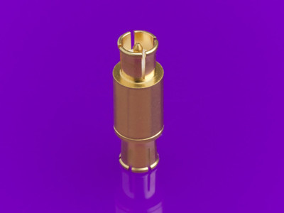 SMP-MAX Female-to-SMP-MAX Female EVO 5Adapter, 17.60mm Length, Tri-Metal Plated Body, Stamped Center Contact, Tray, 50 Ohms
