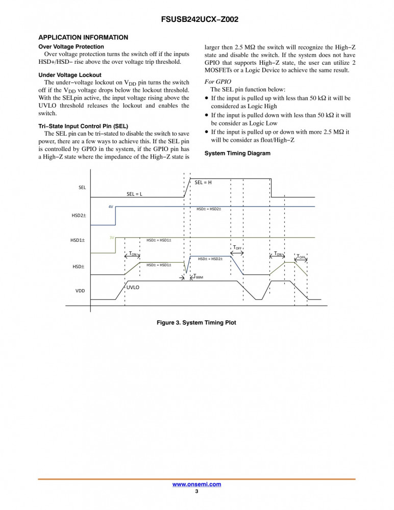 FSUSB242 datasheet page 3