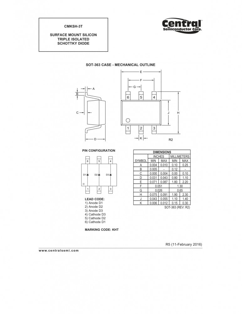CMKSH-3T datasheet page 2