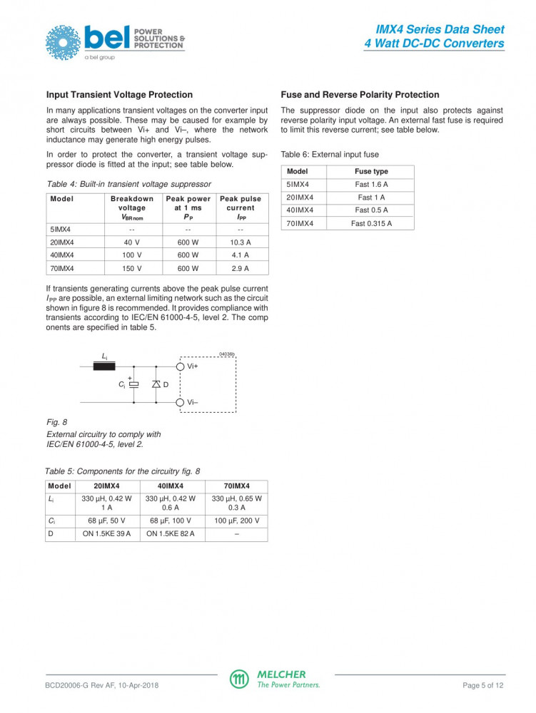 IMX4 datasheet page 5