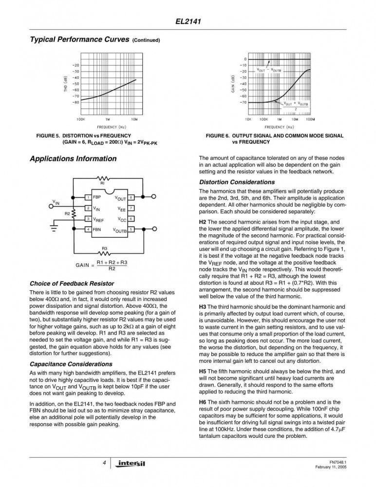 EL2141CS datasheet page 4