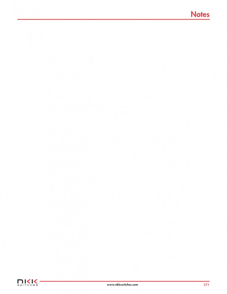 NKK Switches M2B15 series documentation page 8