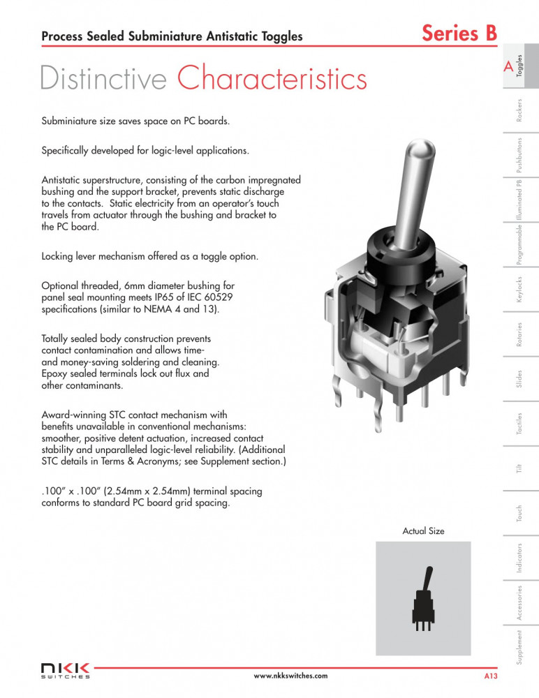 B Series product document page 2